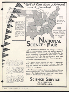 1950: National Science Fair begins - Society for Science Centennial Project